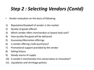 buying and merchandising | PPTX