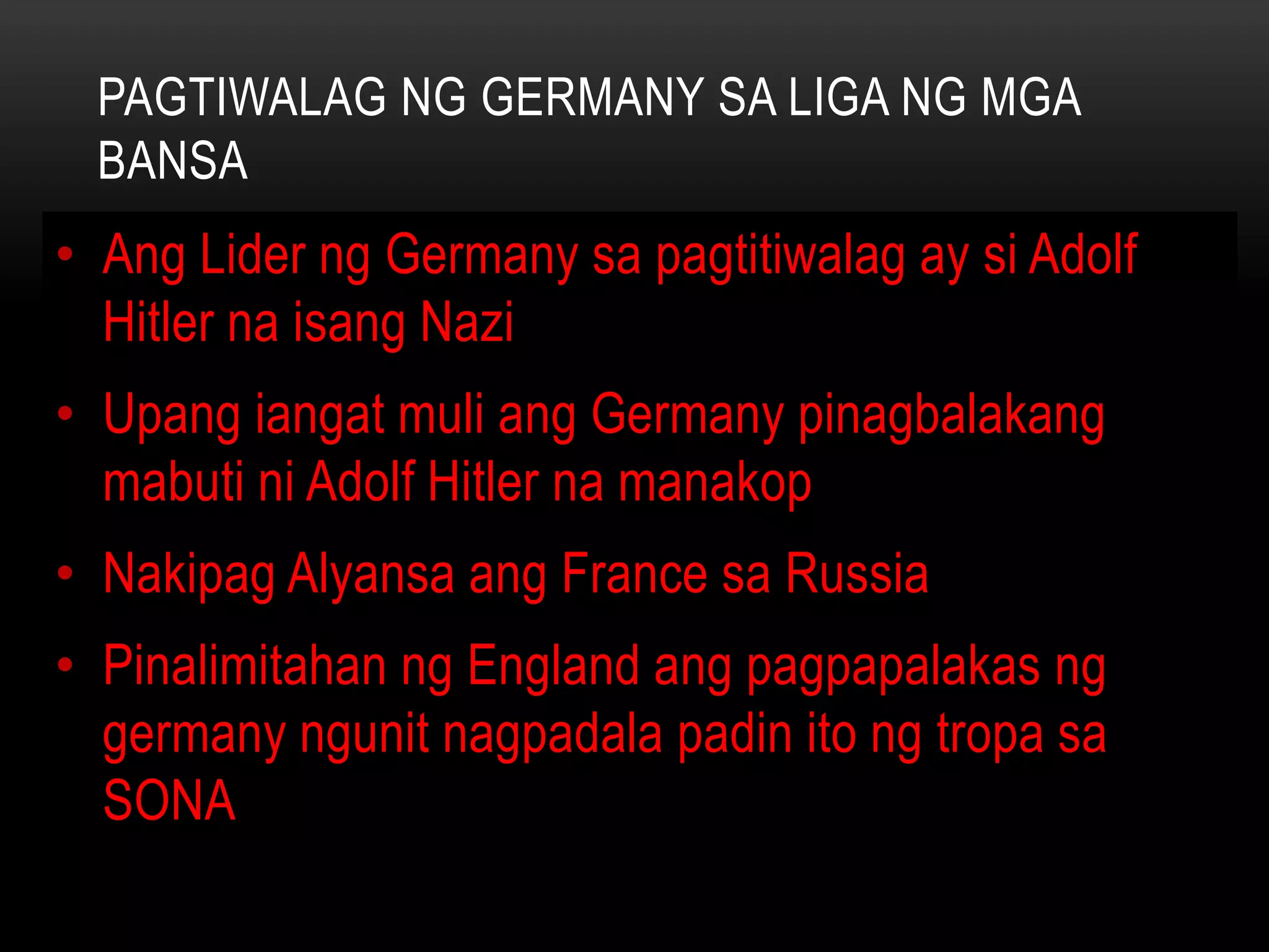 Sanhi ng Ikalawang Digmaang Pandaigdig | PPTX