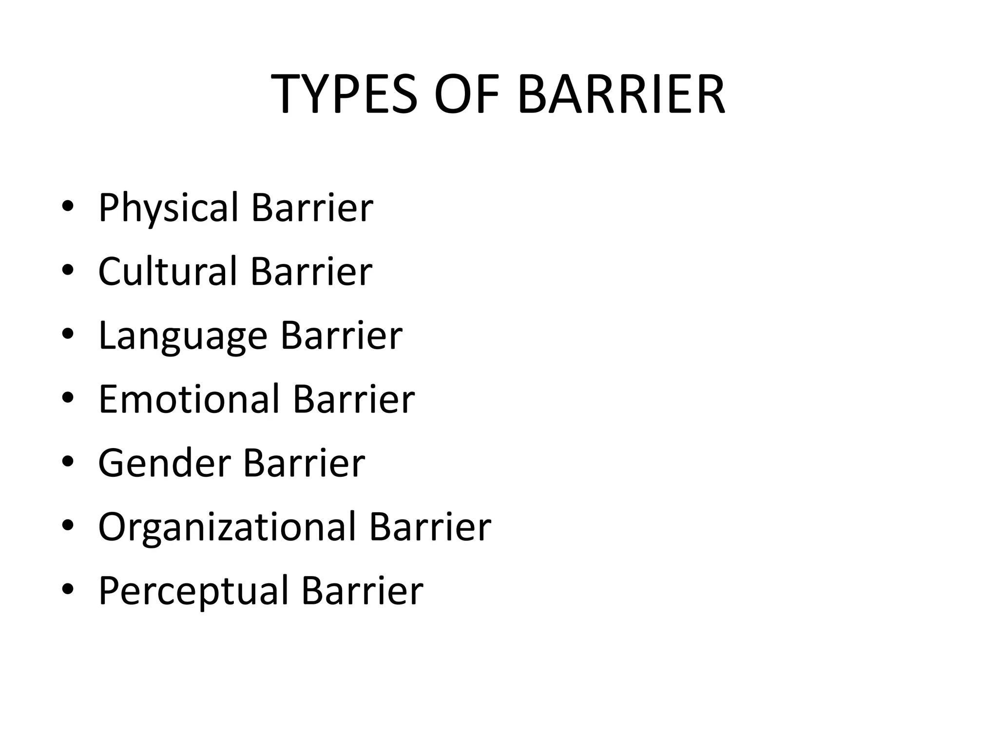 Barriers Of Communication | PPTX