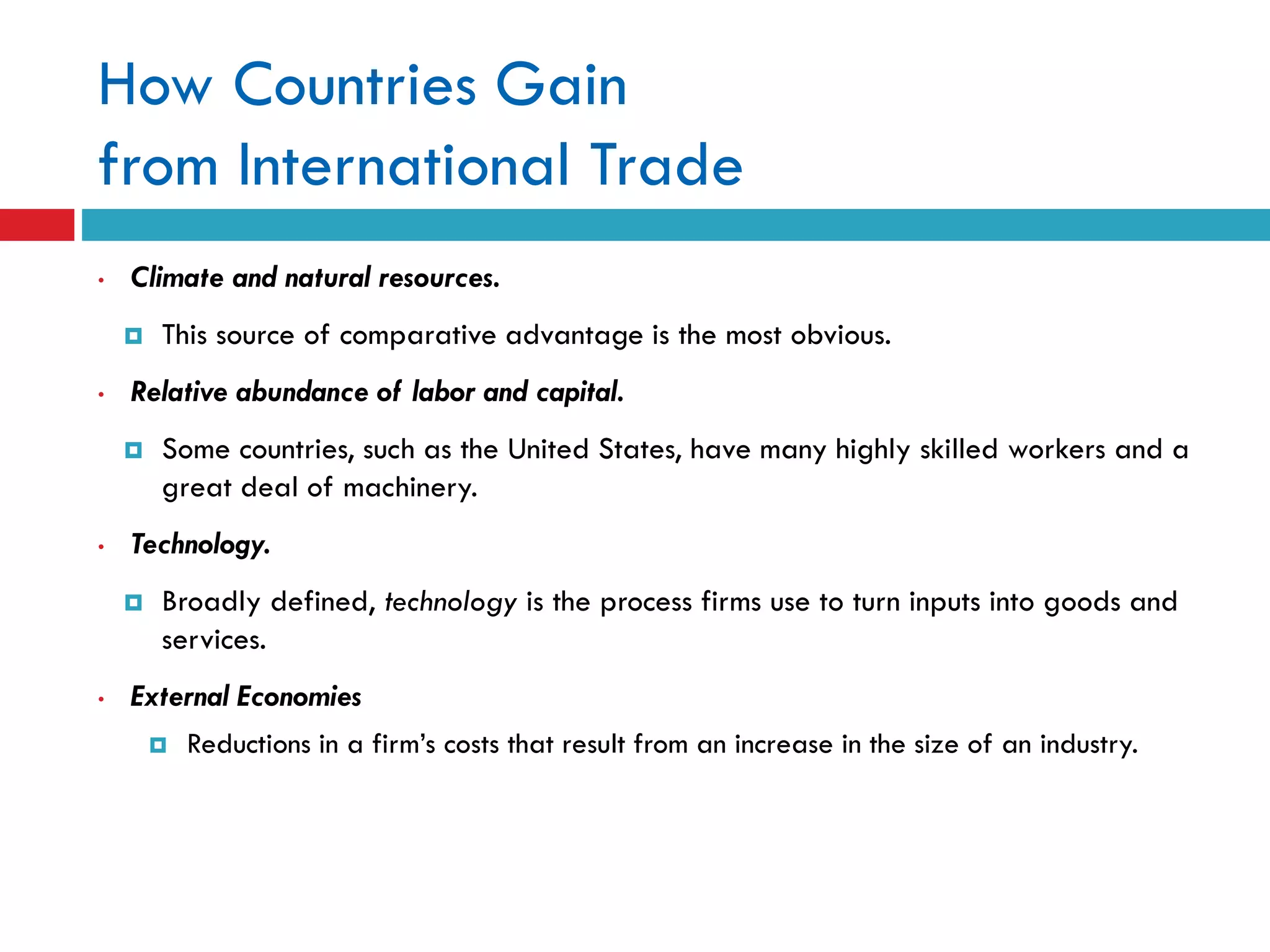 Microeconomics - Comparative Advantage and International Trade | PPTX