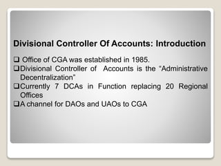 Presentation on Divisional Controller of Accounts | PPTX