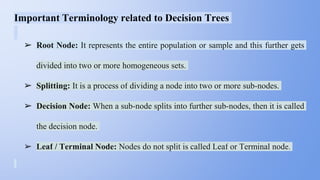 Decision Tree Machine Learning Detailed Explanation. | PPTX