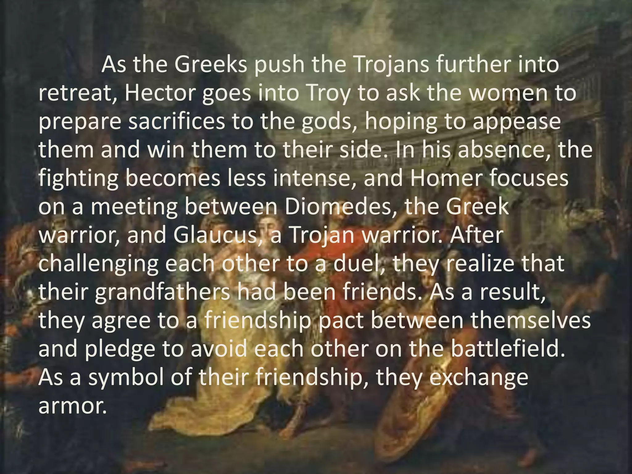 The Farewell between Hector and Andromache | PPTX
