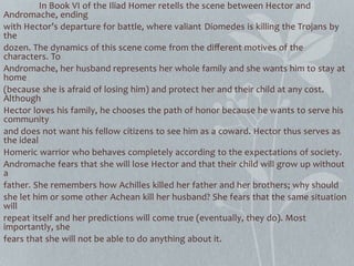 The Farewell between Hector and Andromache | PPTX