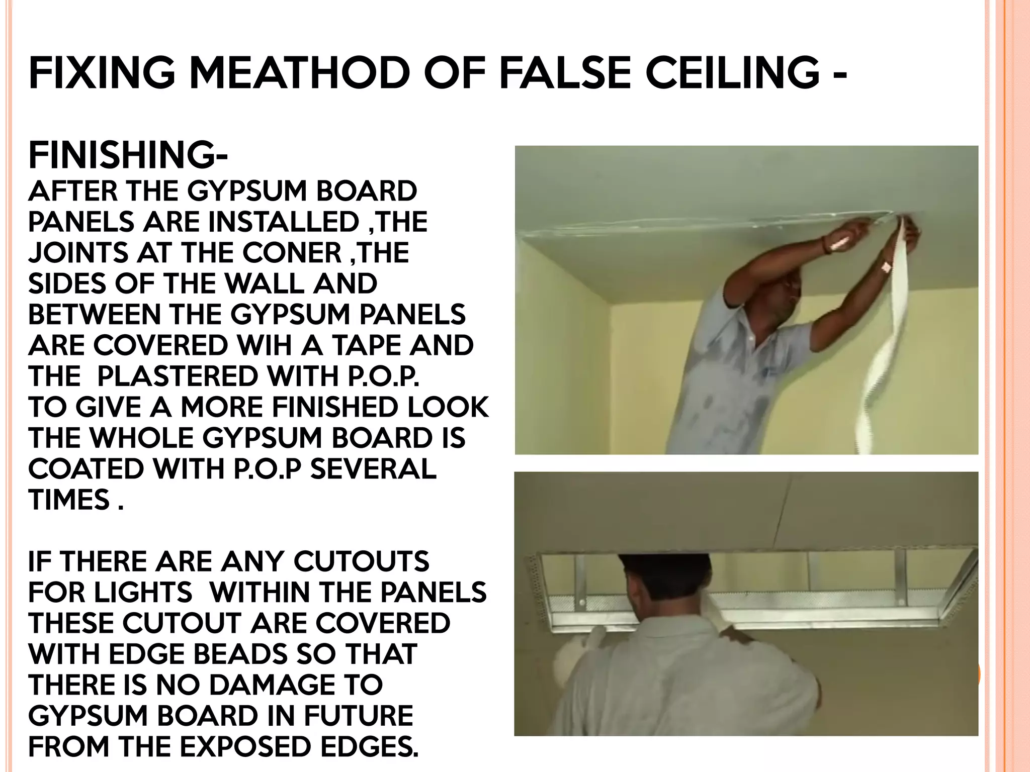 False Ceiling Information and Joinary Details | PDF