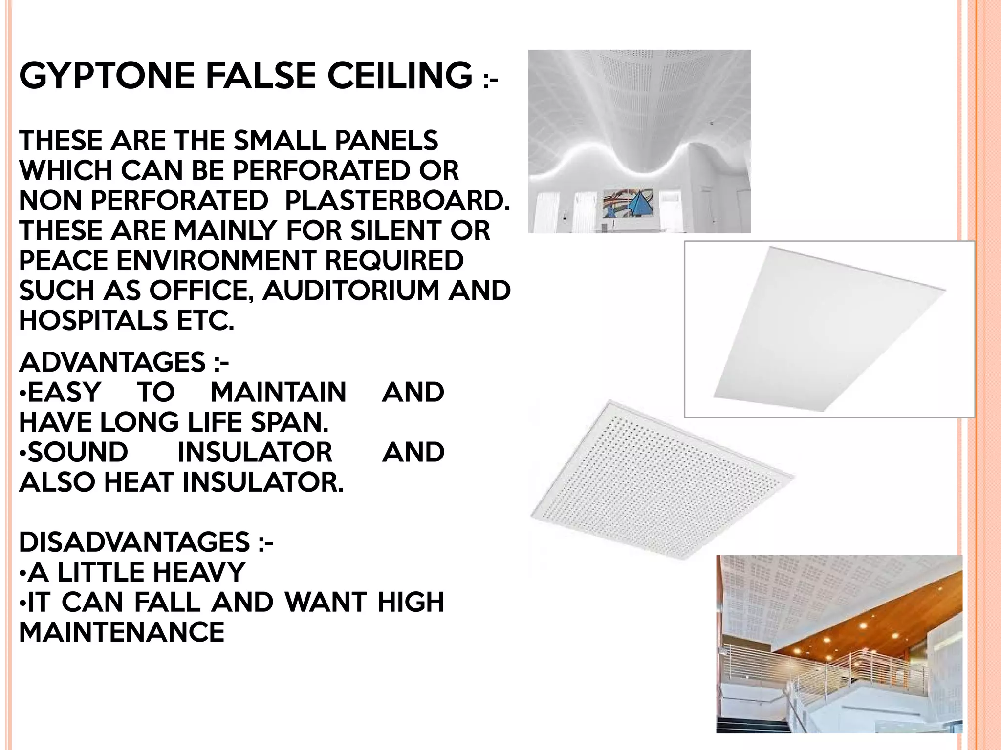 False Ceiling Information and Joinary Details | PDF