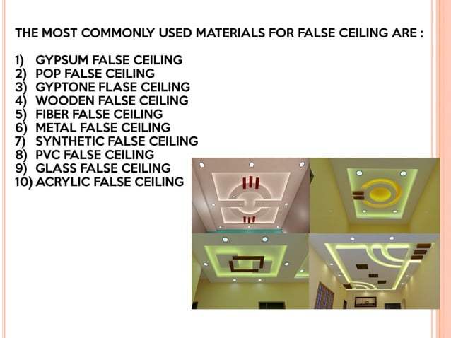 False Ceiling Information and Joinary Details | PDF
