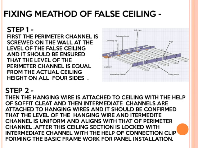 False Ceiling Information and Joinary Details | PDF