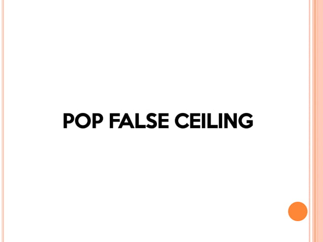 False Ceiling Information and Joinary Details | PDF