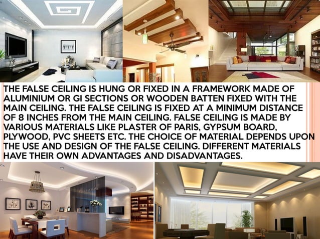 False Ceiling Information and Joinary Details | PDF