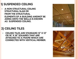 False Ceiling Information and Joinary Details | PDF