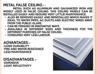 False Ceiling Information and Joinary Details | PDF