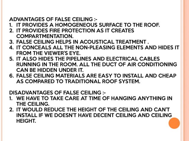 False Ceiling Information and Joinary Details | PDF