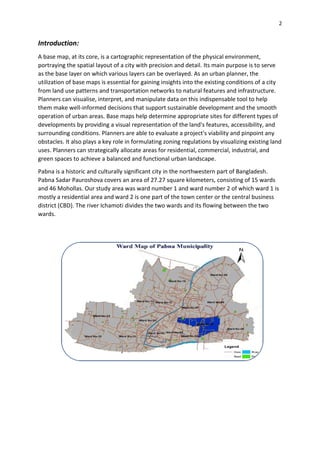 Field Report on present condition of Ward 1 and Ward 2 of Pabna ...