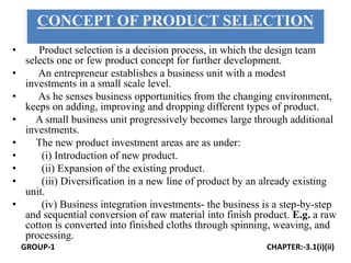PRODUCT SELECTION | PPTX