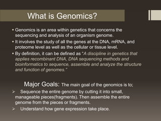 (Genomics in human health) | PPTX | Genetics | Science