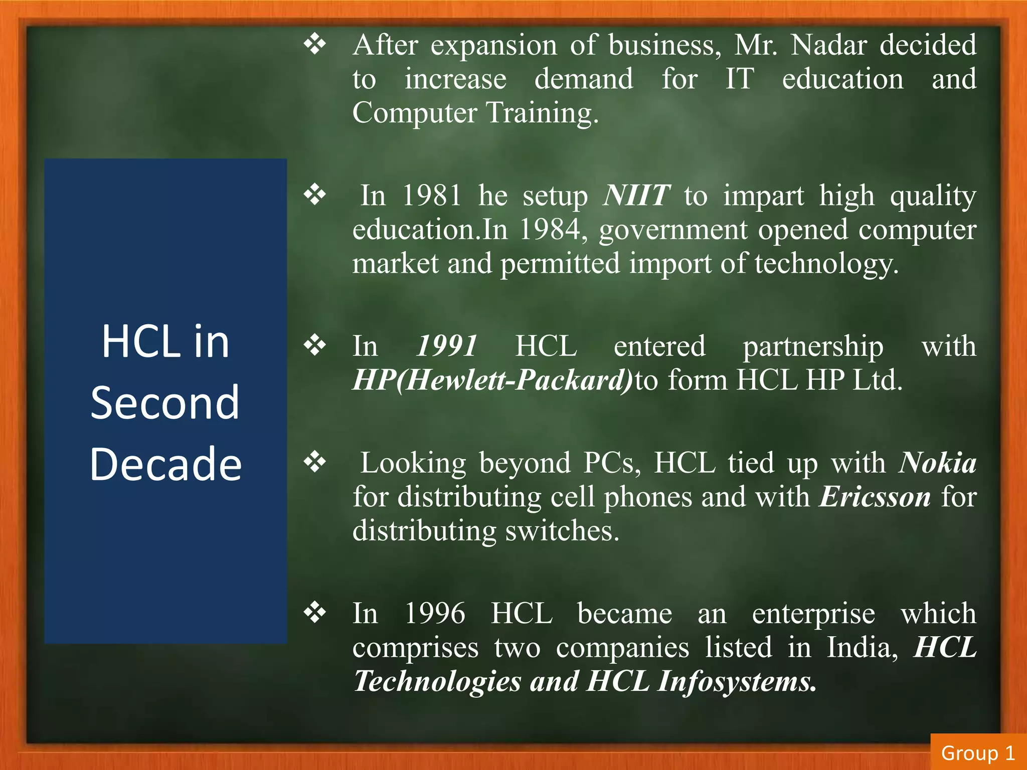 HCL SHIV NADAR STORY | PPTX
