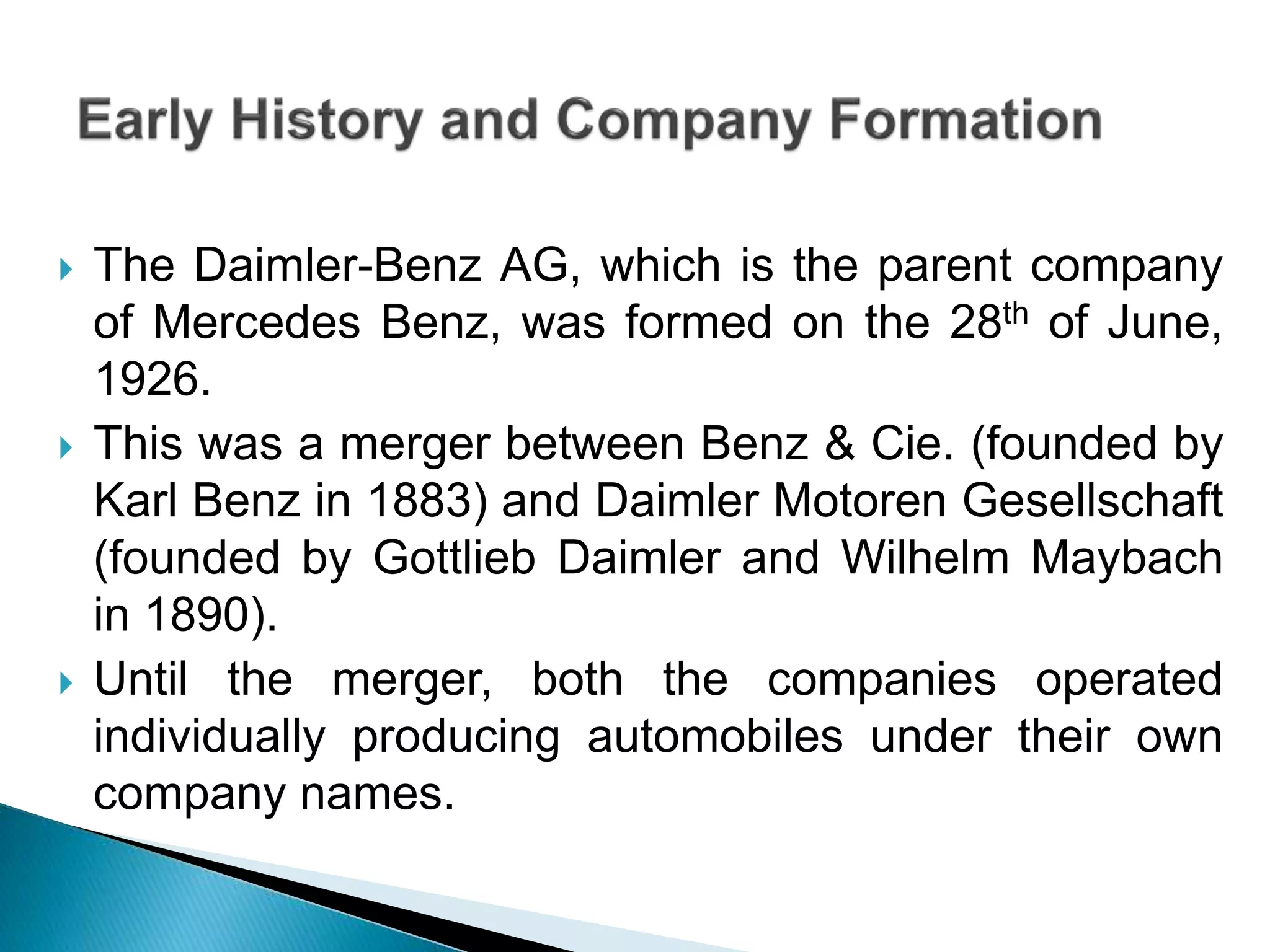 History of mercedes benz | PPTX