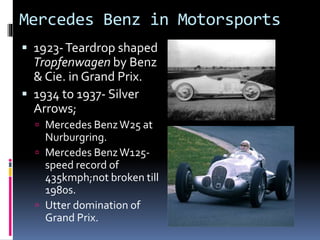 History of mercedes benz | PPTX