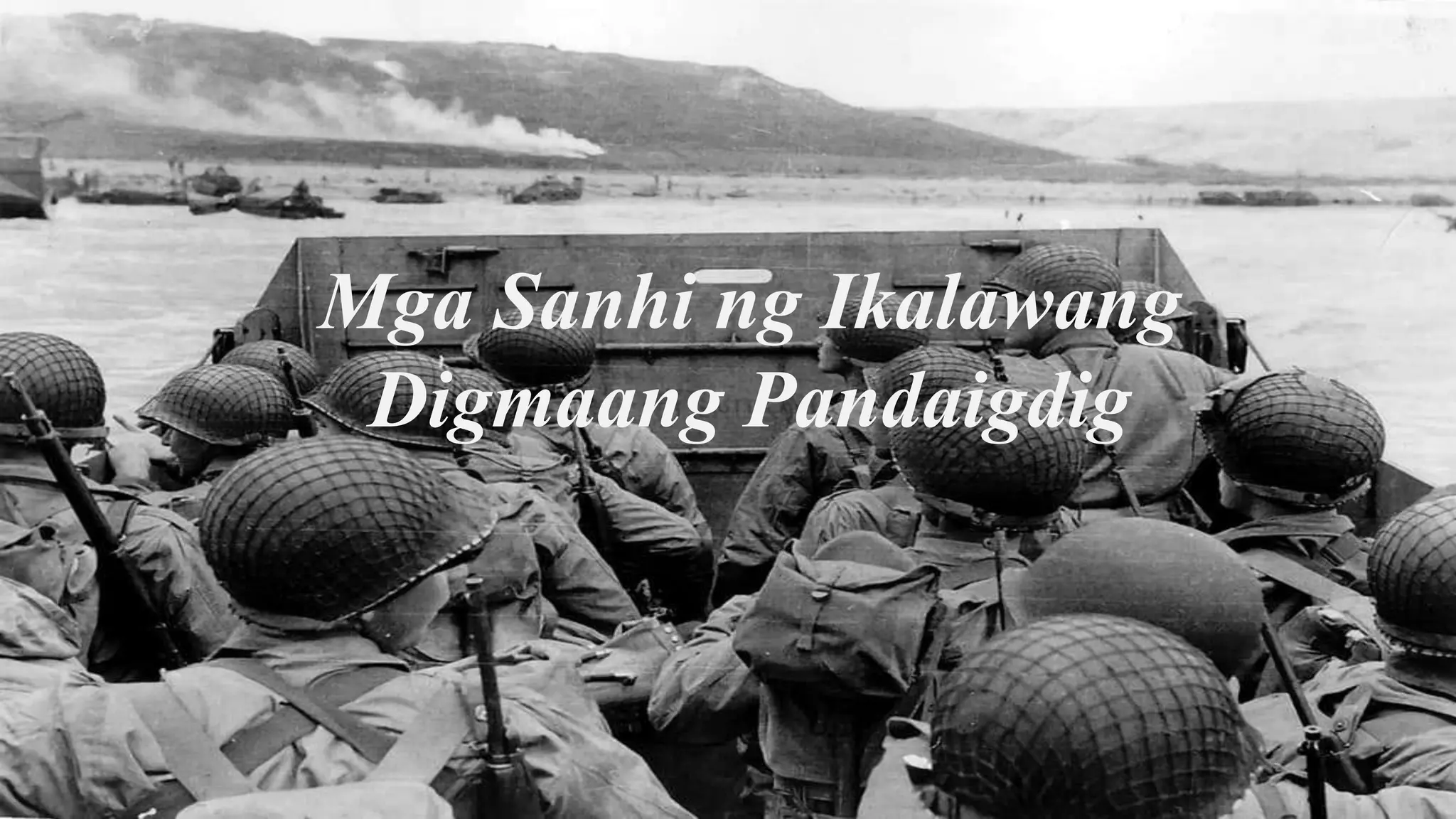 Sanhi ng Ikalawang Digmaang Pandaigdig | PPTX