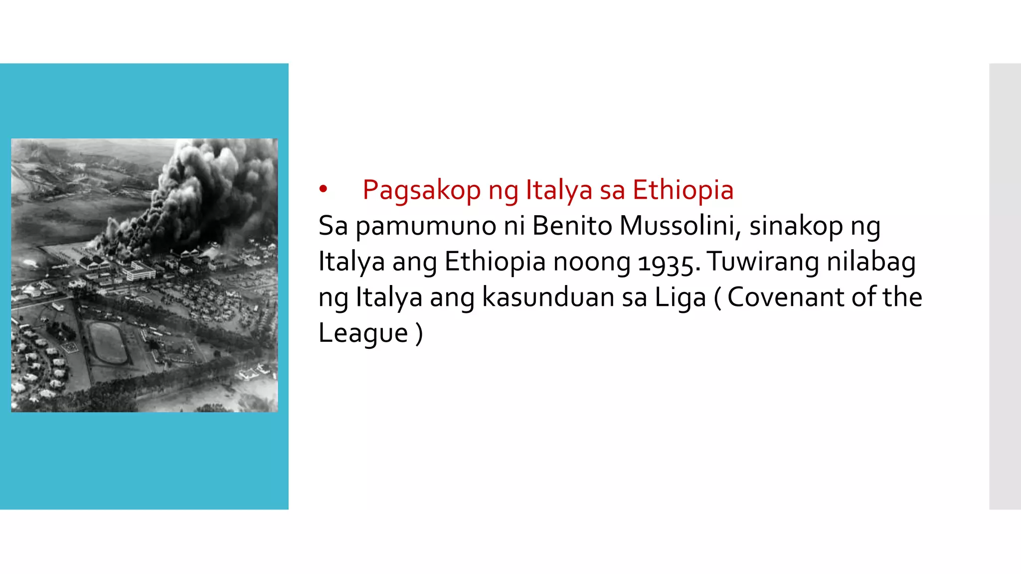 Sanhi ng Ikalawang Digmaang Pandaigdig | PPTX