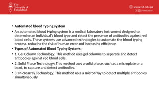 Group 1 Immunohematology presentation for | PPTX