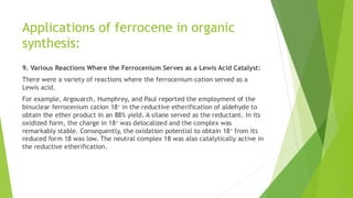 Group 1 (Induction) ppt...pdf applications of organometallic | PDF