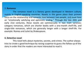 The histotry of novel | PPTX