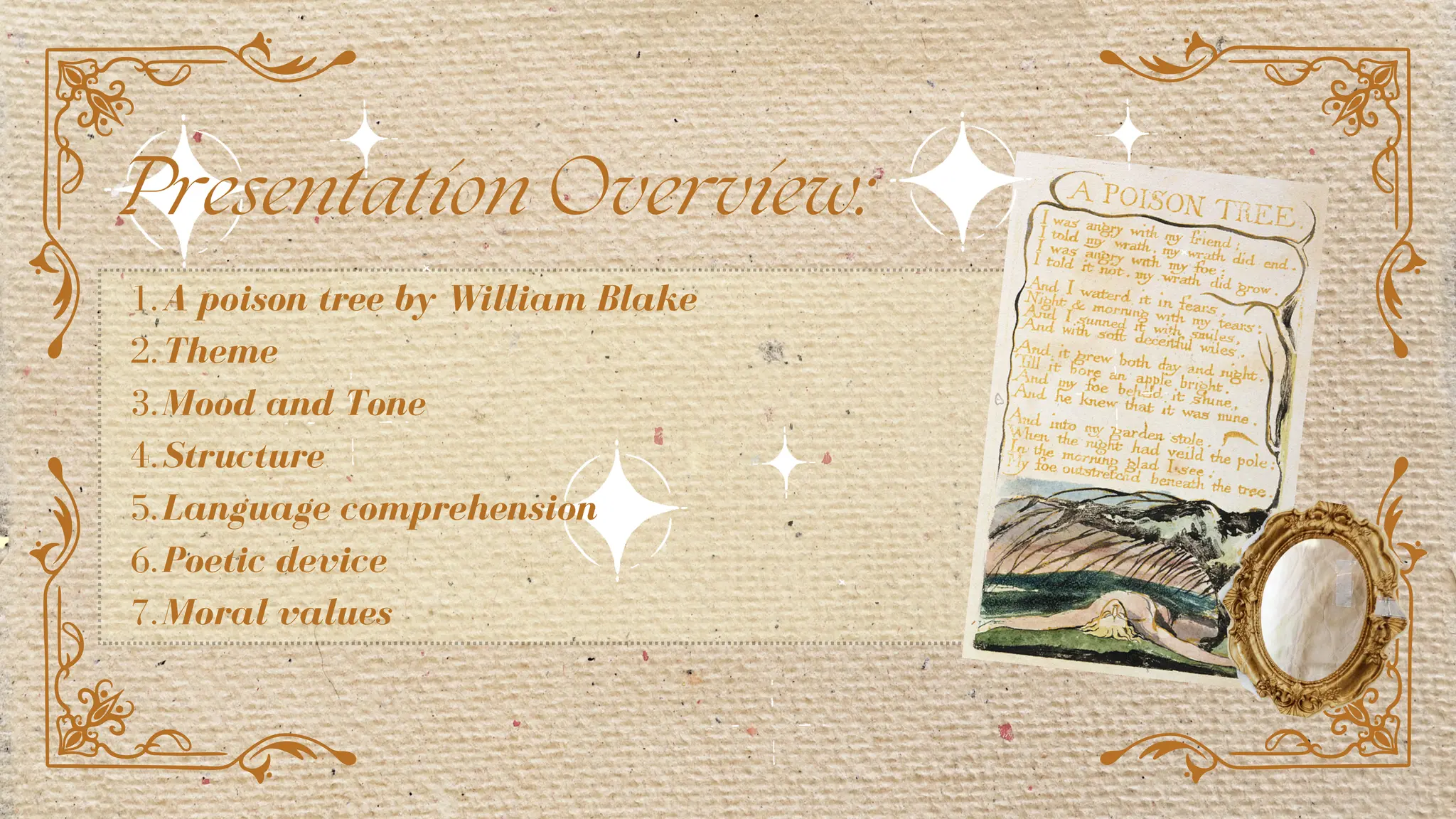 A Poison Tree By William Blake Poetry Analysis | PDF