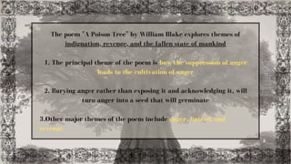 A Poison Tree By William Blake Poetry Analysis | PDF | Poetry | Books ...