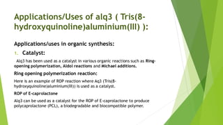Group 1 ppt.pdf Applications of organometallic | PDF