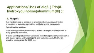 Group 1 ppt.pdf Applications of organometallic | PDF