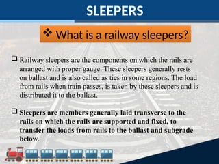 Sleeper, types, use, advantages, disadvantages | PPTX
