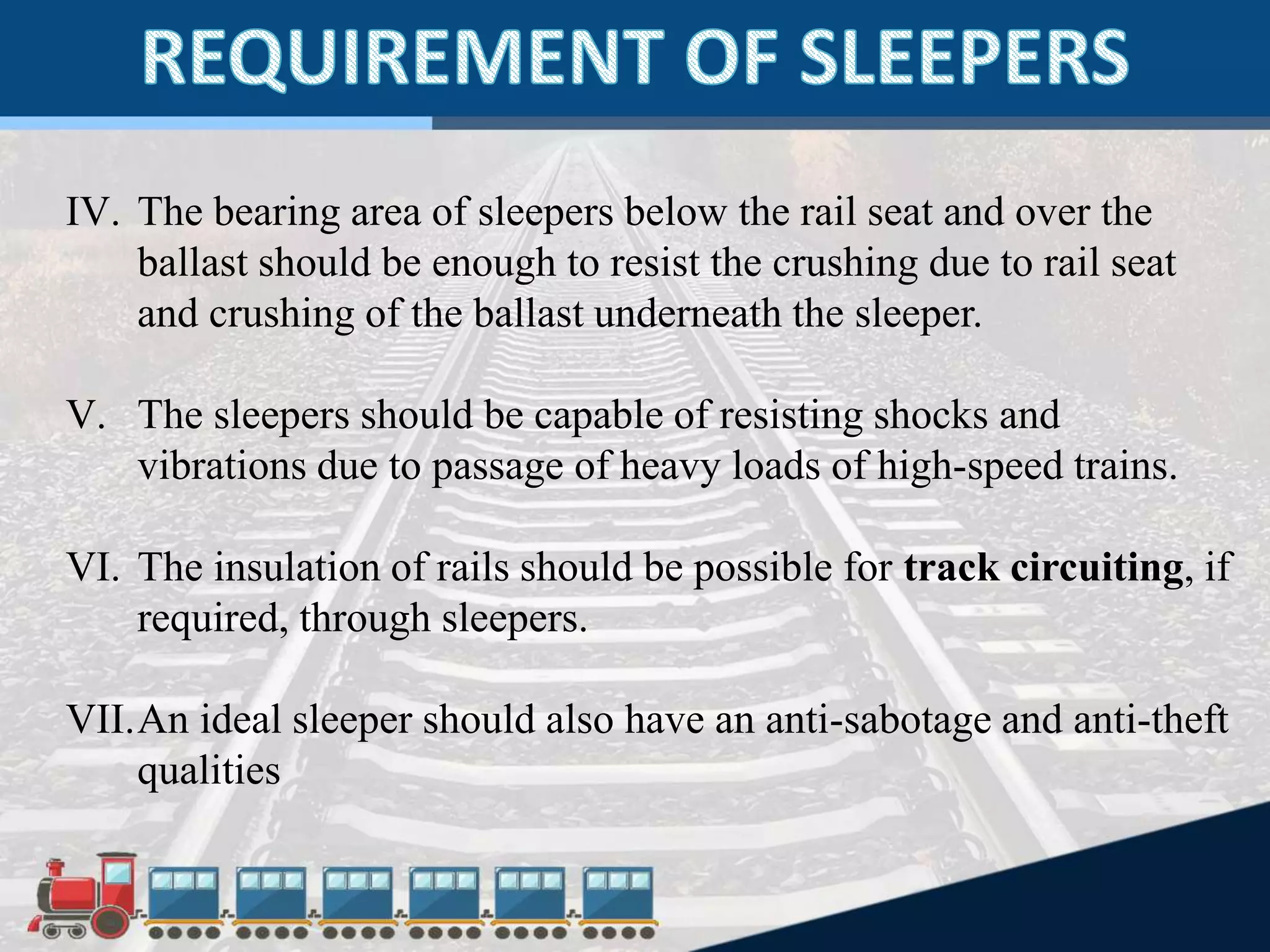 SLEEPERS - RAILWAY ENGINEERING | PPTX