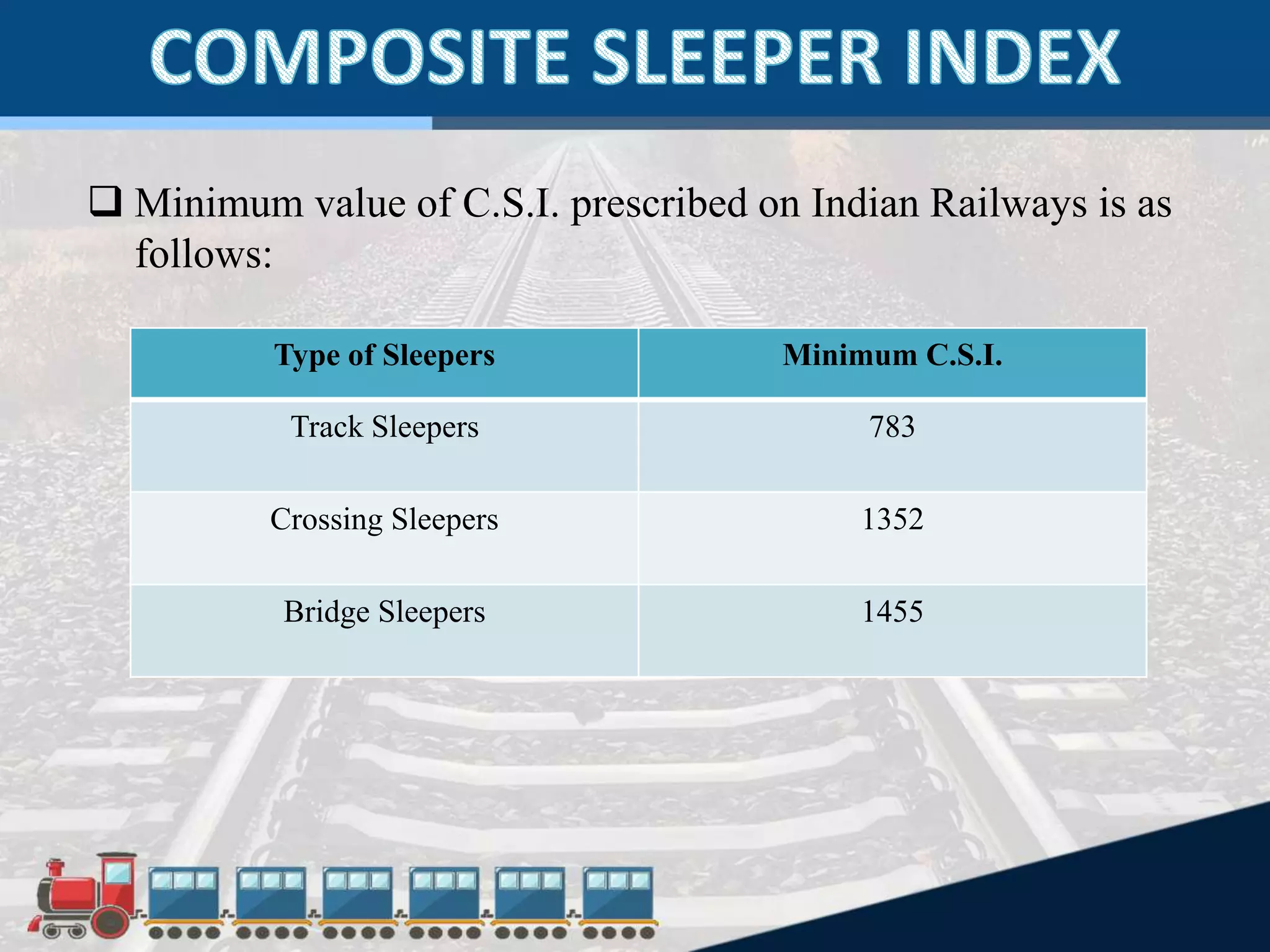 SLEEPERS - RAILWAY ENGINEERING | PPTX