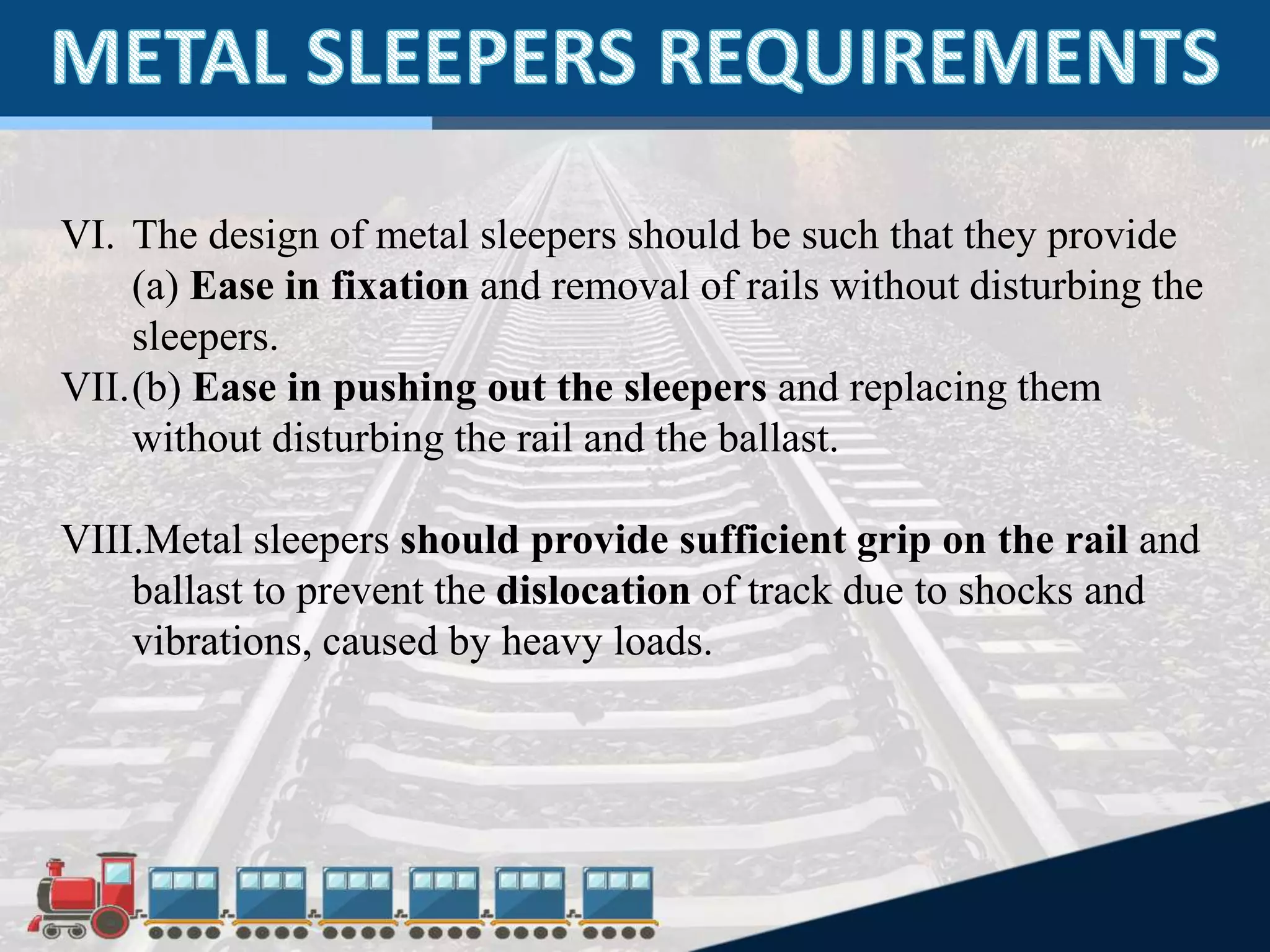 SLEEPERS - RAILWAY ENGINEERING | PPTX