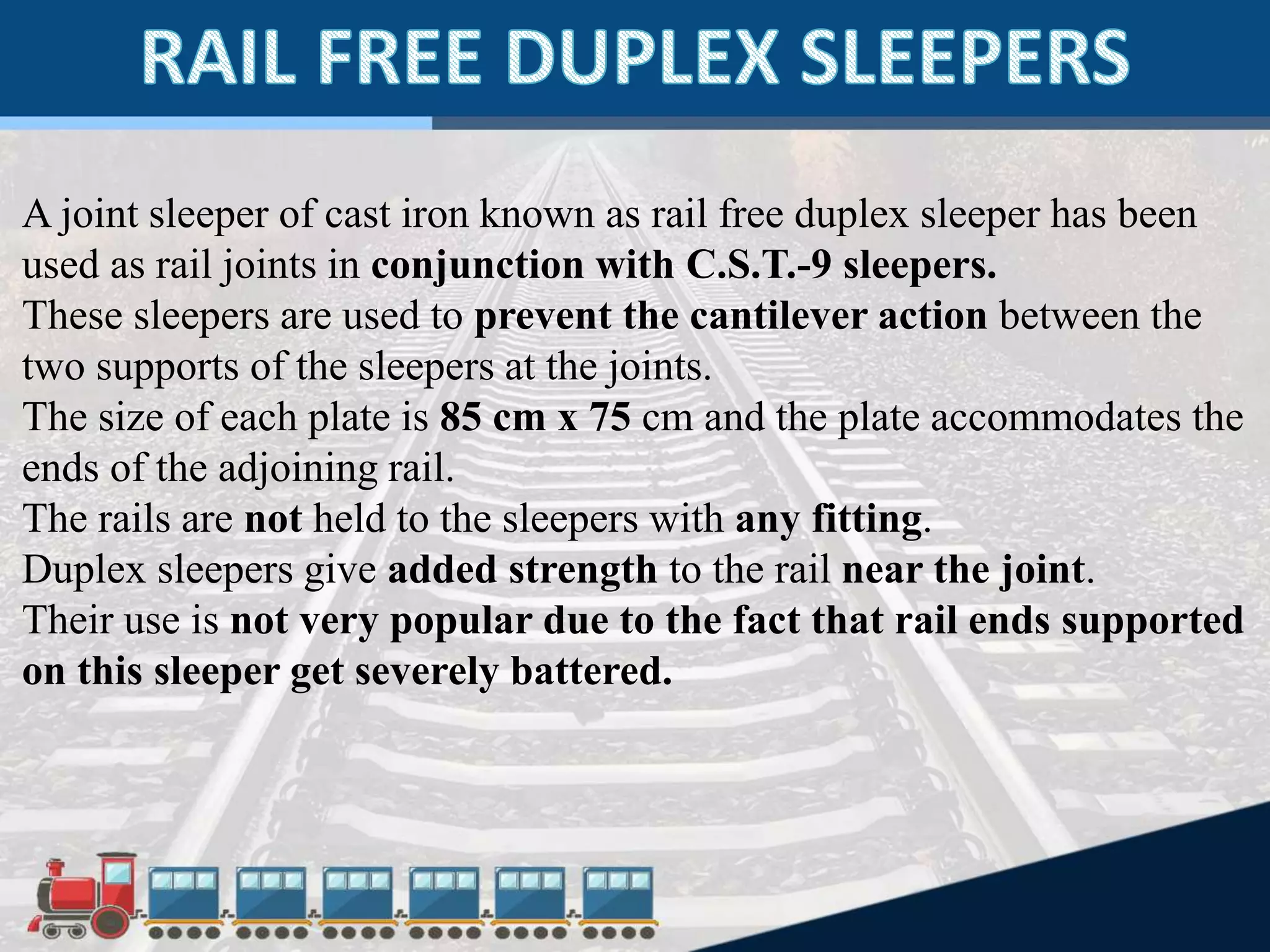 SLEEPERS - RAILWAY ENGINEERING | PPTX