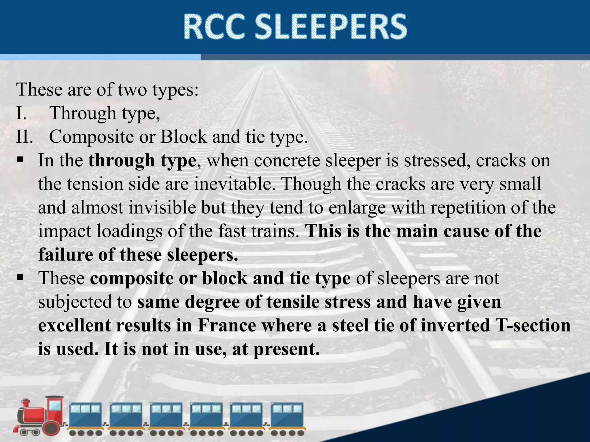 SLEEPERS - RAILWAY ENGINEERING | PPTX