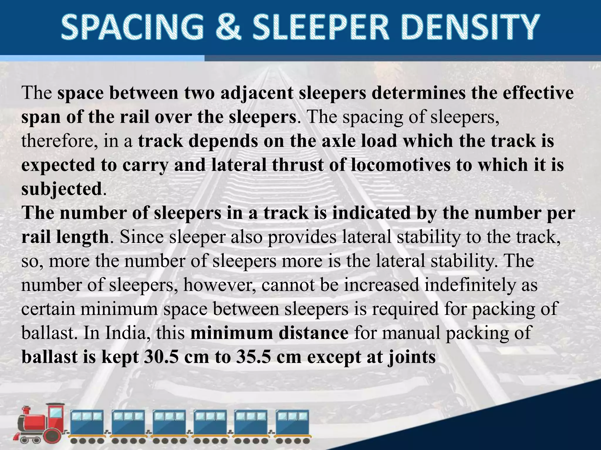 SLEEPERS - RAILWAY ENGINEERING | PPTX