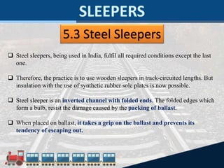 SLEEPERS - RAILWAY ENGINEERING | PPTX