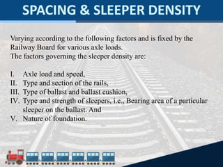 SLEEPERS - RAILWAY ENGINEERING | PPTX