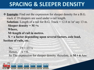 SLEEPERS - RAILWAY ENGINEERING | PPTX
