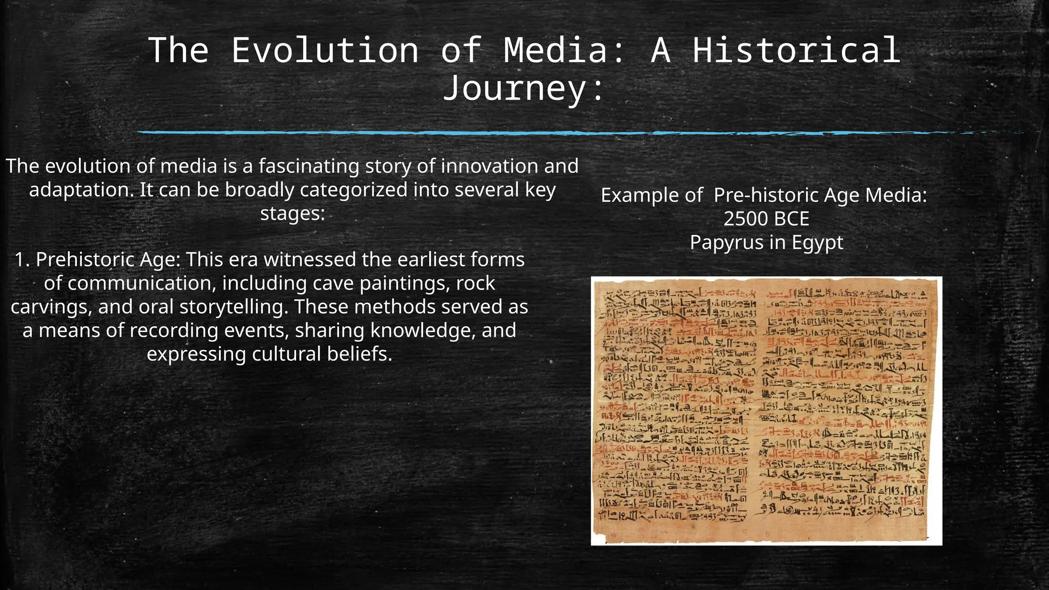 Media and Information Technology - Pre-Historic Age | PPTX