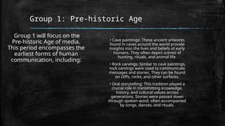 Media and Information Technology - Pre-Historic Age | PPTX