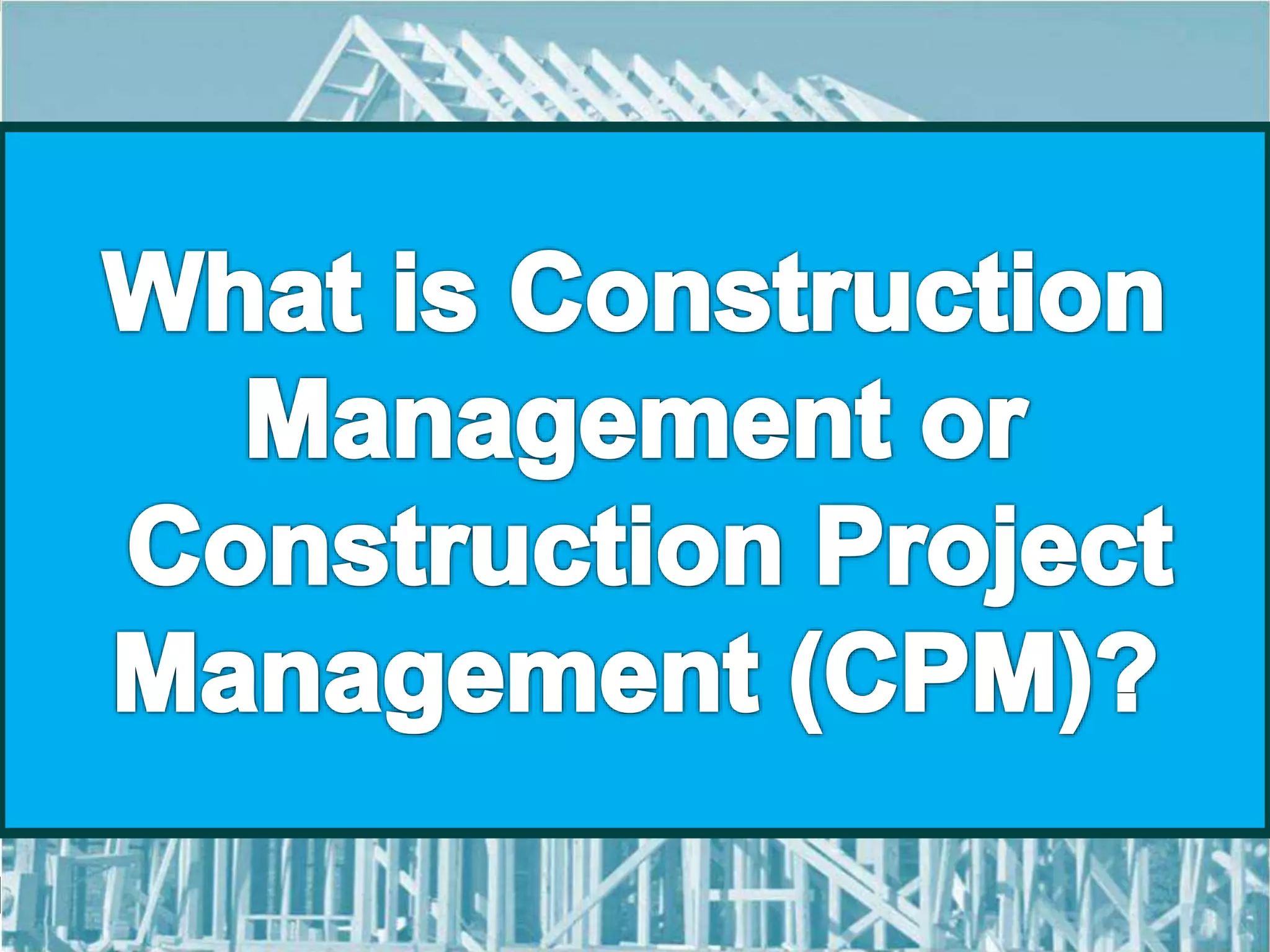 Group 1 presentation intro to cpm | PPT