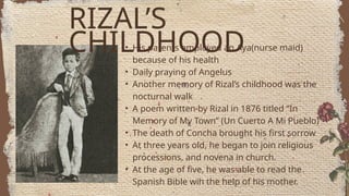 RIZAL topic in Life and Works of Rizal’s | PPT