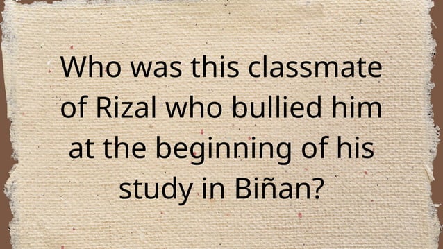 RIZAL topic in Life and Works of Rizal’s | PPT