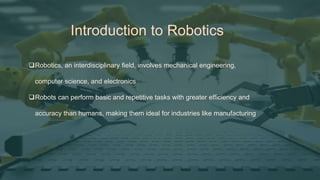 Robotics in operations management for mbant | PPTX | Logistics and Transportation Industry ...