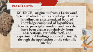 SCIENCE VS PHILOSOPHY | PPTX