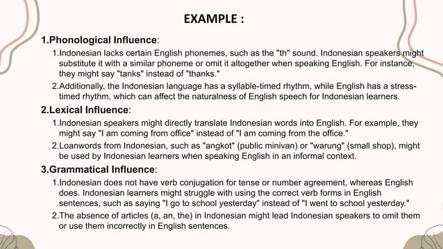 GROUP 1 SLA - CROSSLINGUISTIC INFLUENCE (PAST INTERFERENCE).pptx ...